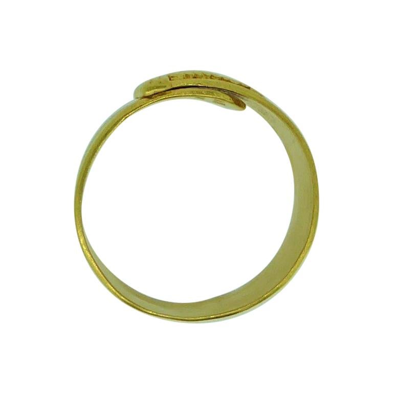 Lalaounis 22 Carat Yellow Gold Band Ring at 1stDibs