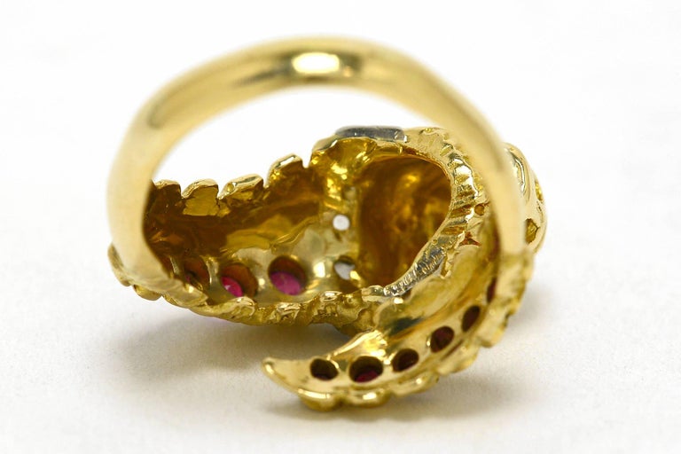 Lalaounis Ruby Diamond Snake Ring Chimera Lion For Sale at 1stDibs ...