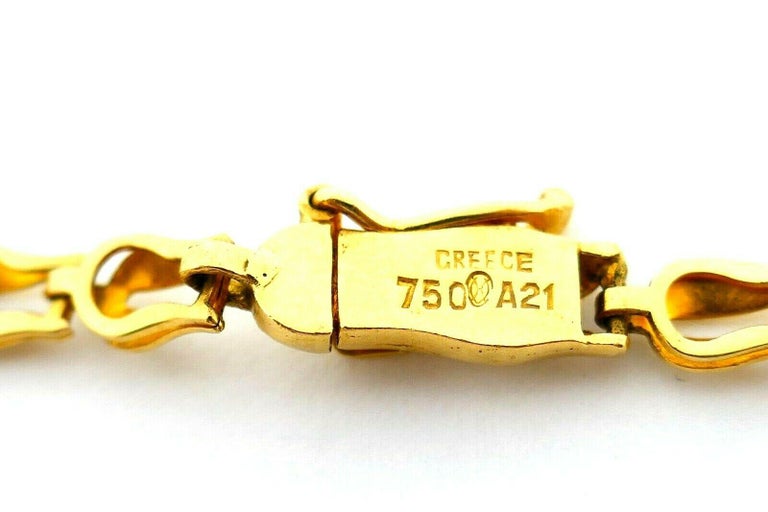 Lalaounis Yellow Gold Tulip Link Chain Necklace at 1stDibs