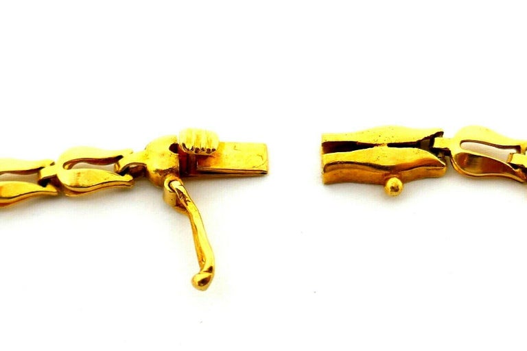 Lalaounis Yellow Gold Tulip Link Chain Necklace at 1stDibs