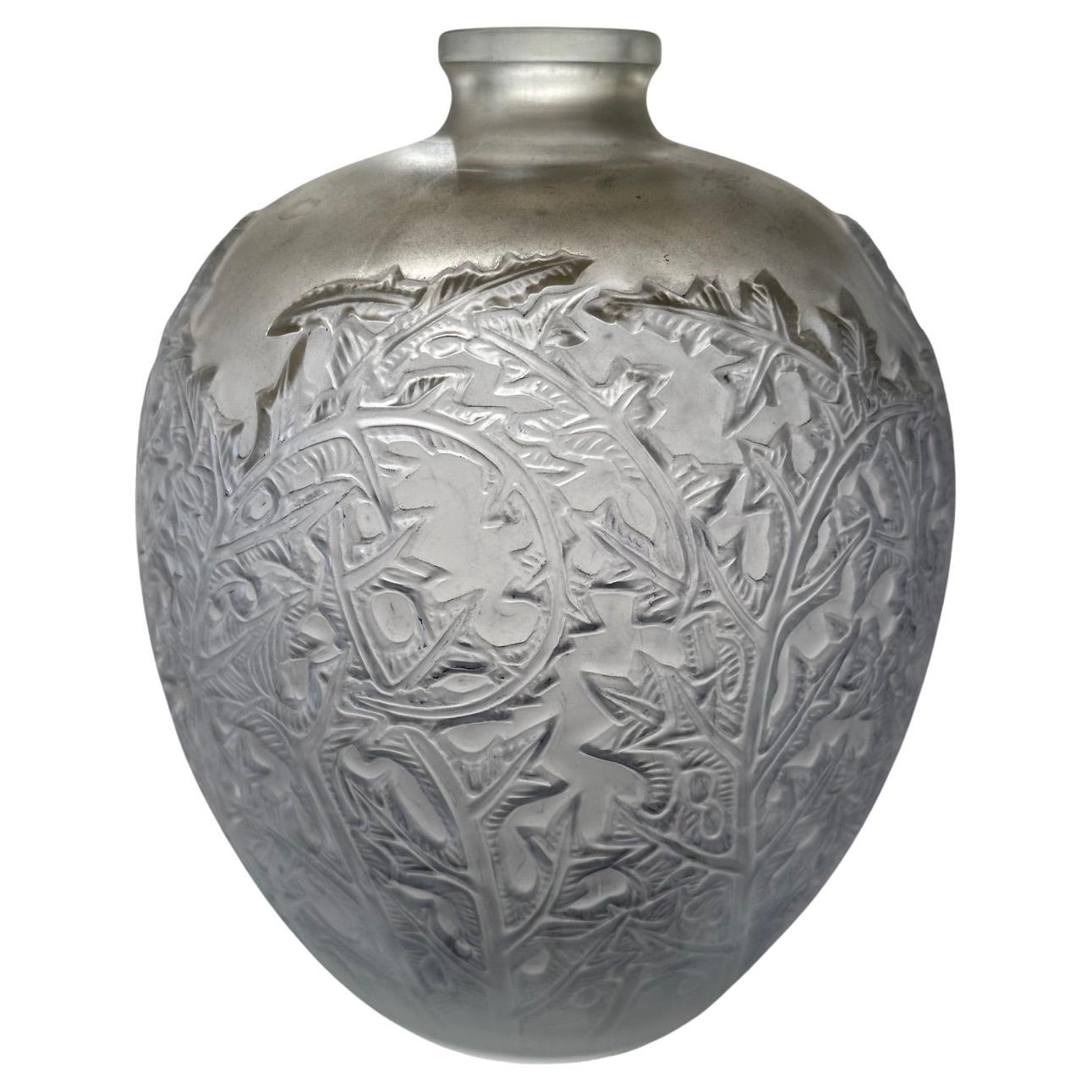 Lalique Limited Edition Poseidon Vase with Amber Seahorse Motif at ...