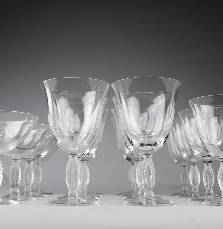 Lalique After René Lalique, Fontainebleau Service, France 1950s For ...