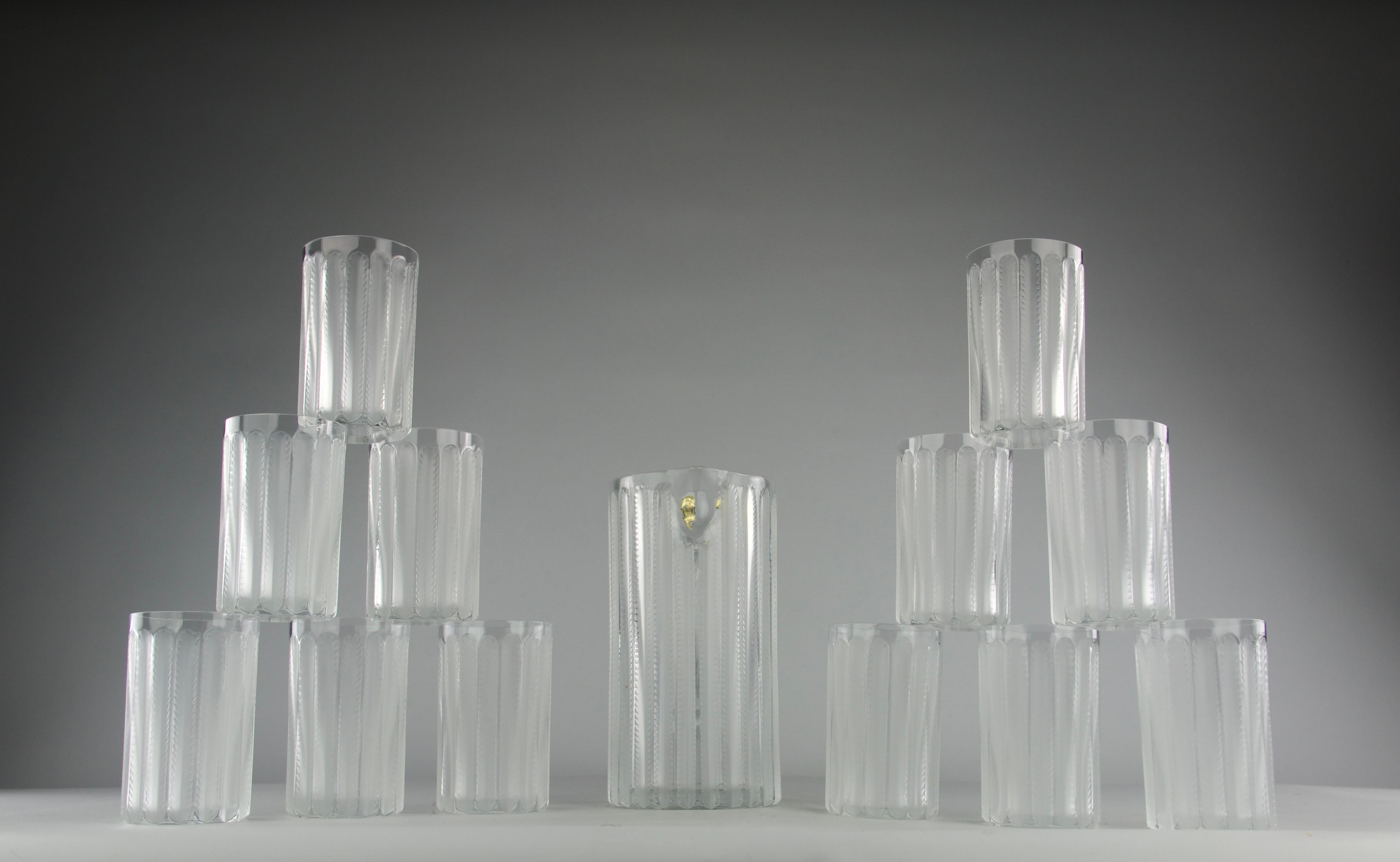 Lalique After René Lalique, 'Jaffa' Model Water/Lemonade Service ...