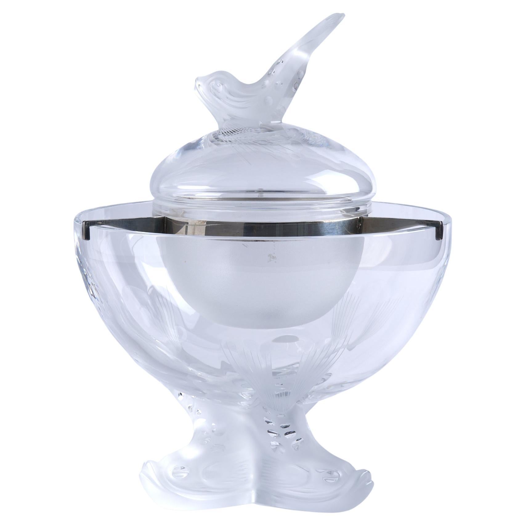 Large Silver Plated Crab Caviar Server at 1stDibs