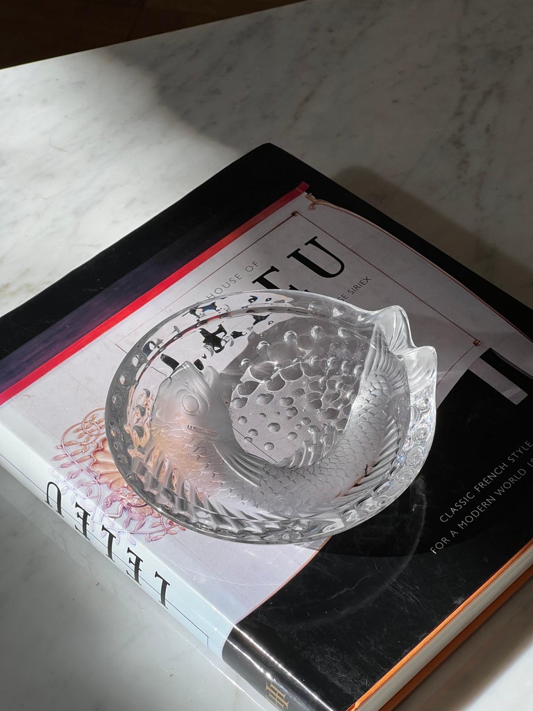 Lalique Crystal “Fish” Ashtray For Sale at 1stDibs