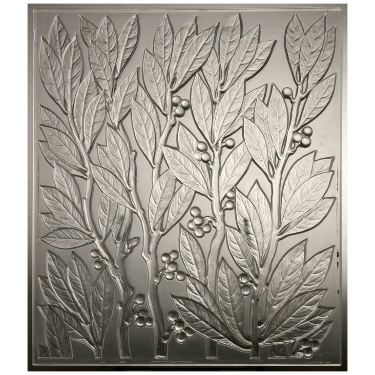 Lalique France : Lauriers Decorative Panel at 1stDibs