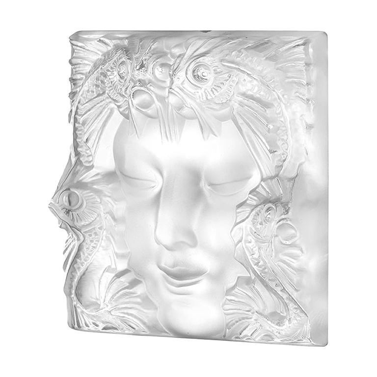 Lalique France “Woman’s Mask” Decorative Motif For Sale at 1stDibs