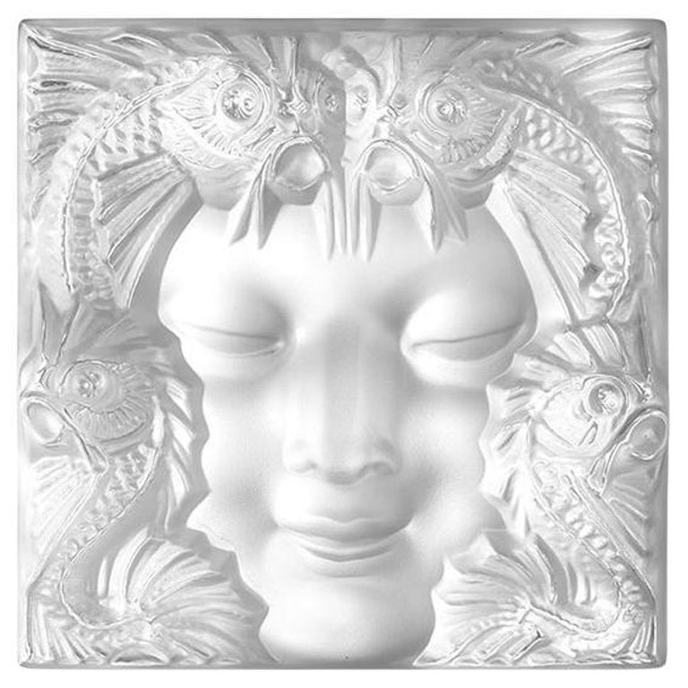 Lalique France “Woman’s Mask” Decorative Motif For Sale at 1stDibs