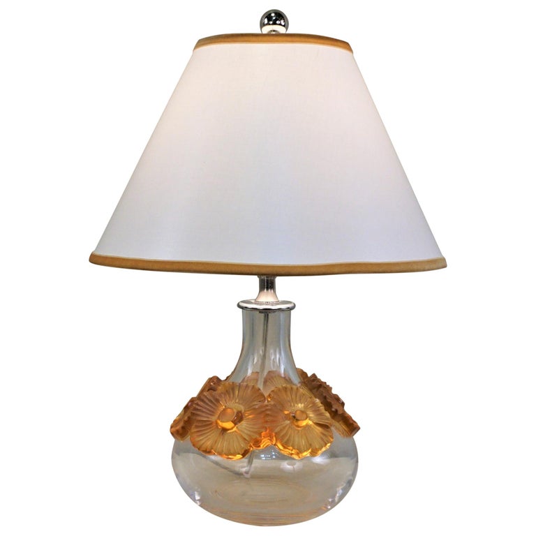 Lalique "La Fleur Au Lilas" Crystal Table Lamp at 1stDibs | lalique ...