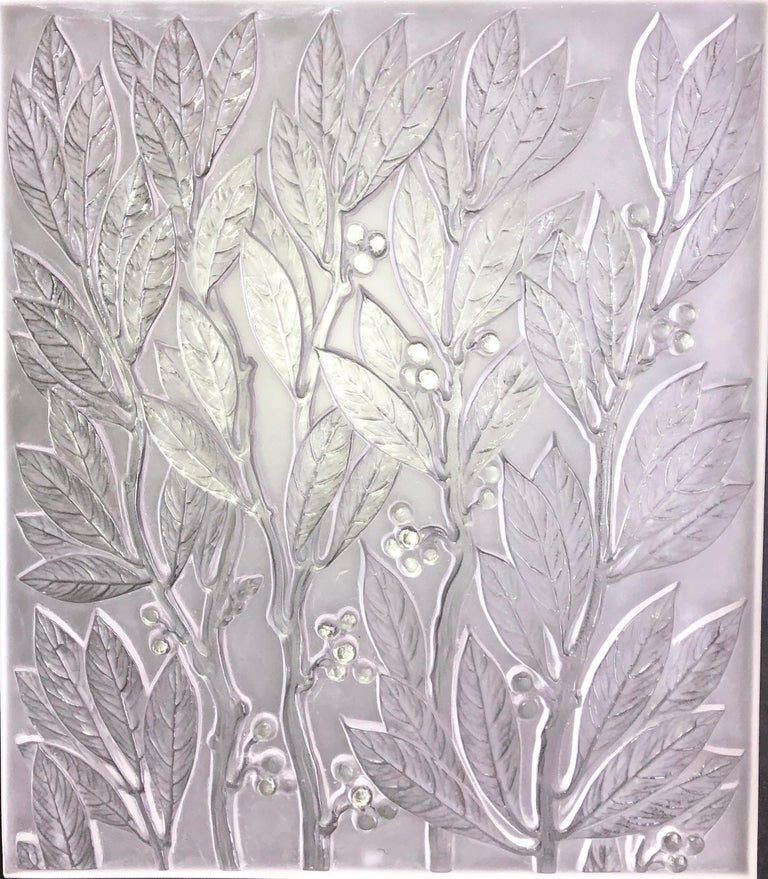 Lalique "Lauriers" Decorative Panels at 1stDibs | lalique glass panels ...