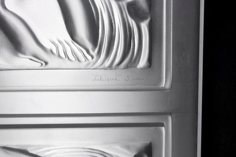 Lalique Pair of Doors Composed of 3 Decorative Glass Panels "Femme" at ...
