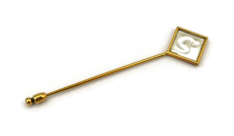 LALIQUE Vintage Crystal Ondine Lapel Pin For Sale at 1stDibs