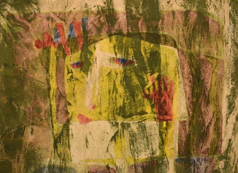 Lambert Werner, Swedish Painter, Mixed Media on Paper For Sale at 1stDibs