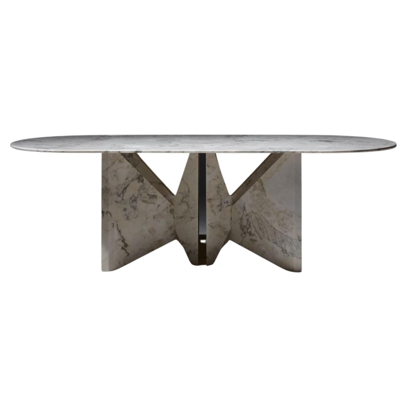 Lamina Marble Dining Table, Hannes Peer For Sale at 1stDibs