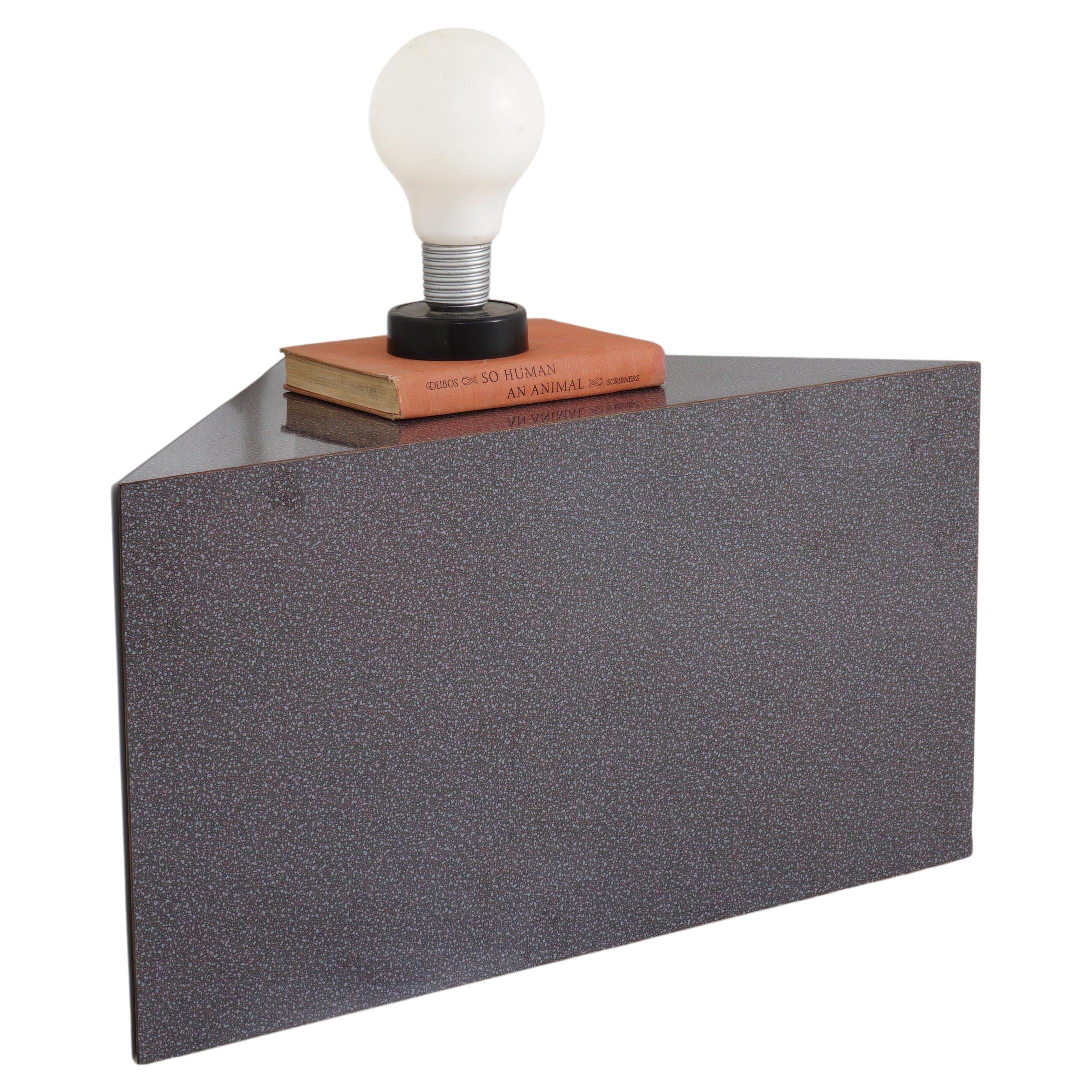 Laminate Triangle Table, 1980s For Sale at 1stDibs