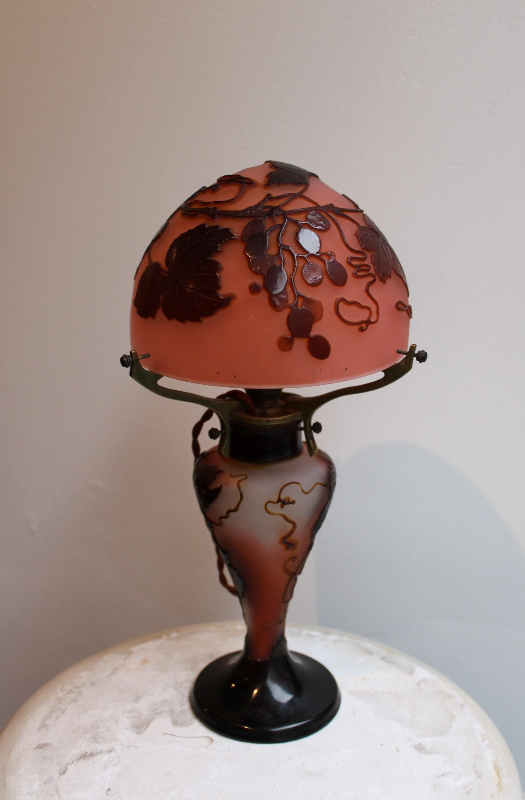 Lamp Signed Gallé, Art Nouveau, France 20th Century at 1stDibs
