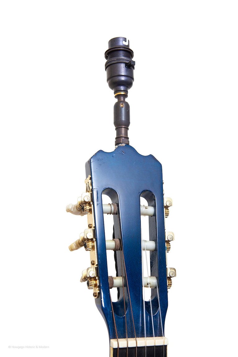 lamp table guitar classical acoustic blue Ashton vintage upcycled For ...