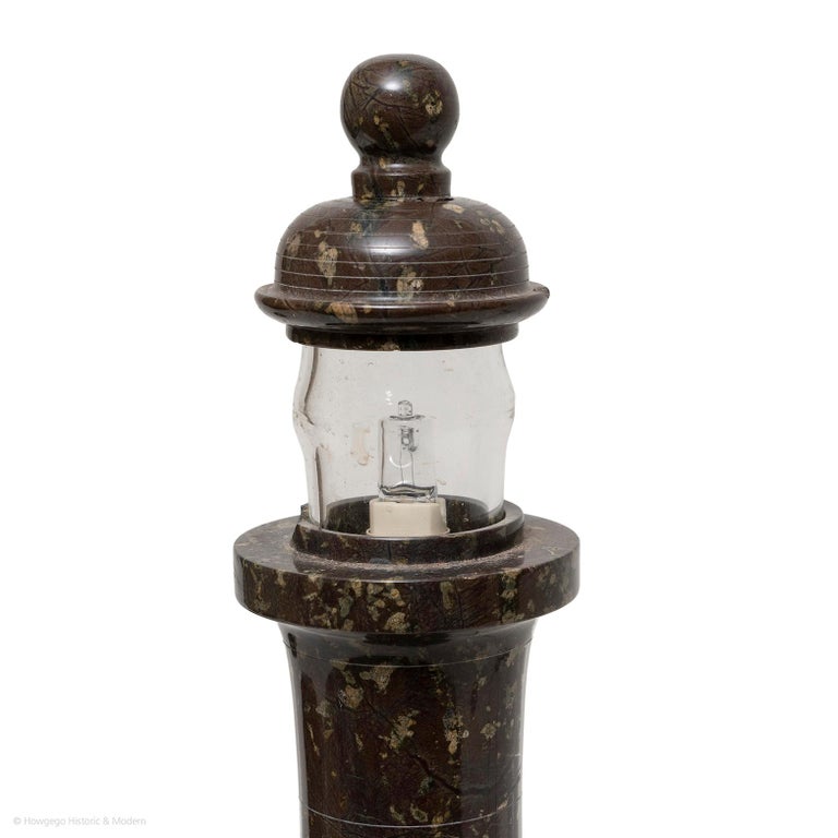 Lamp Table Lighthouse Seagull Cornish Granite, Nautical Sea Rock For ...