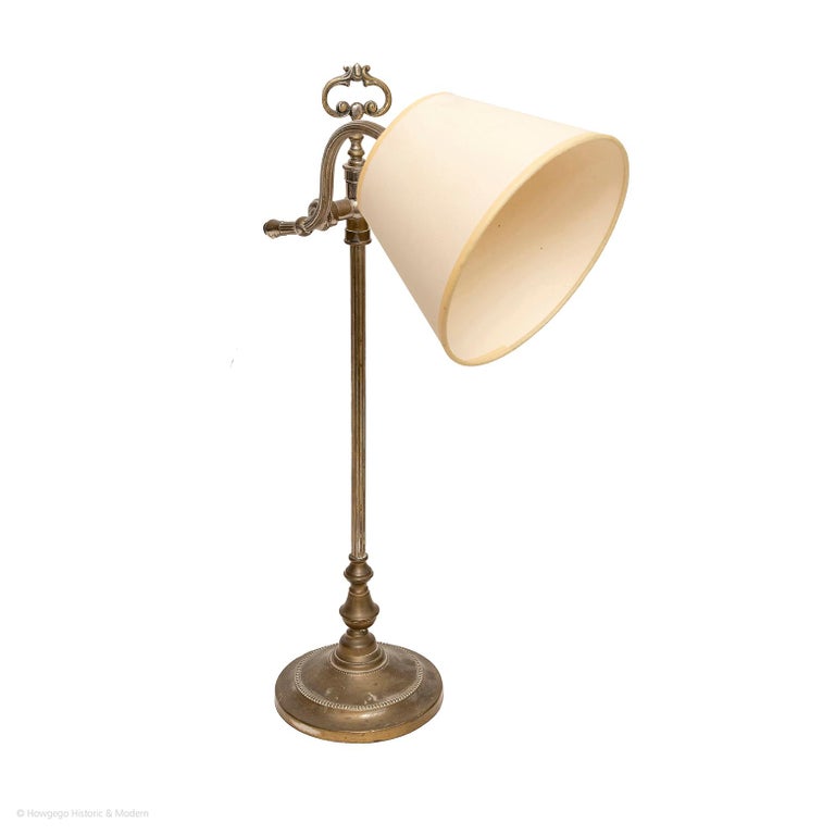 Lamp Table Reading Brass French For Sale at 1stDibs