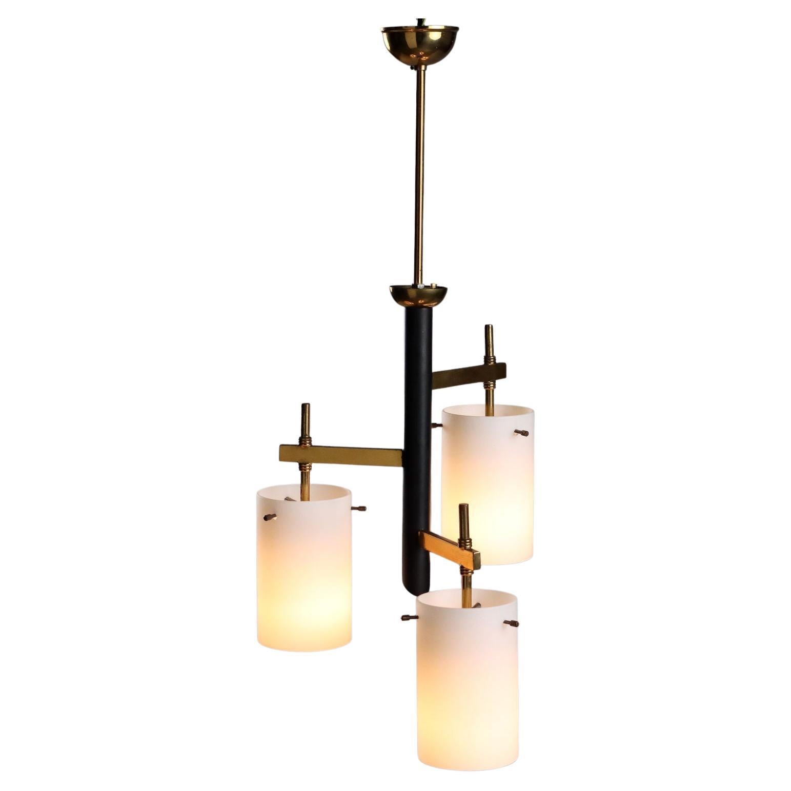 Mid-Century France Air Ballon Ceiling Lamp made of Hand Painted Metal ...