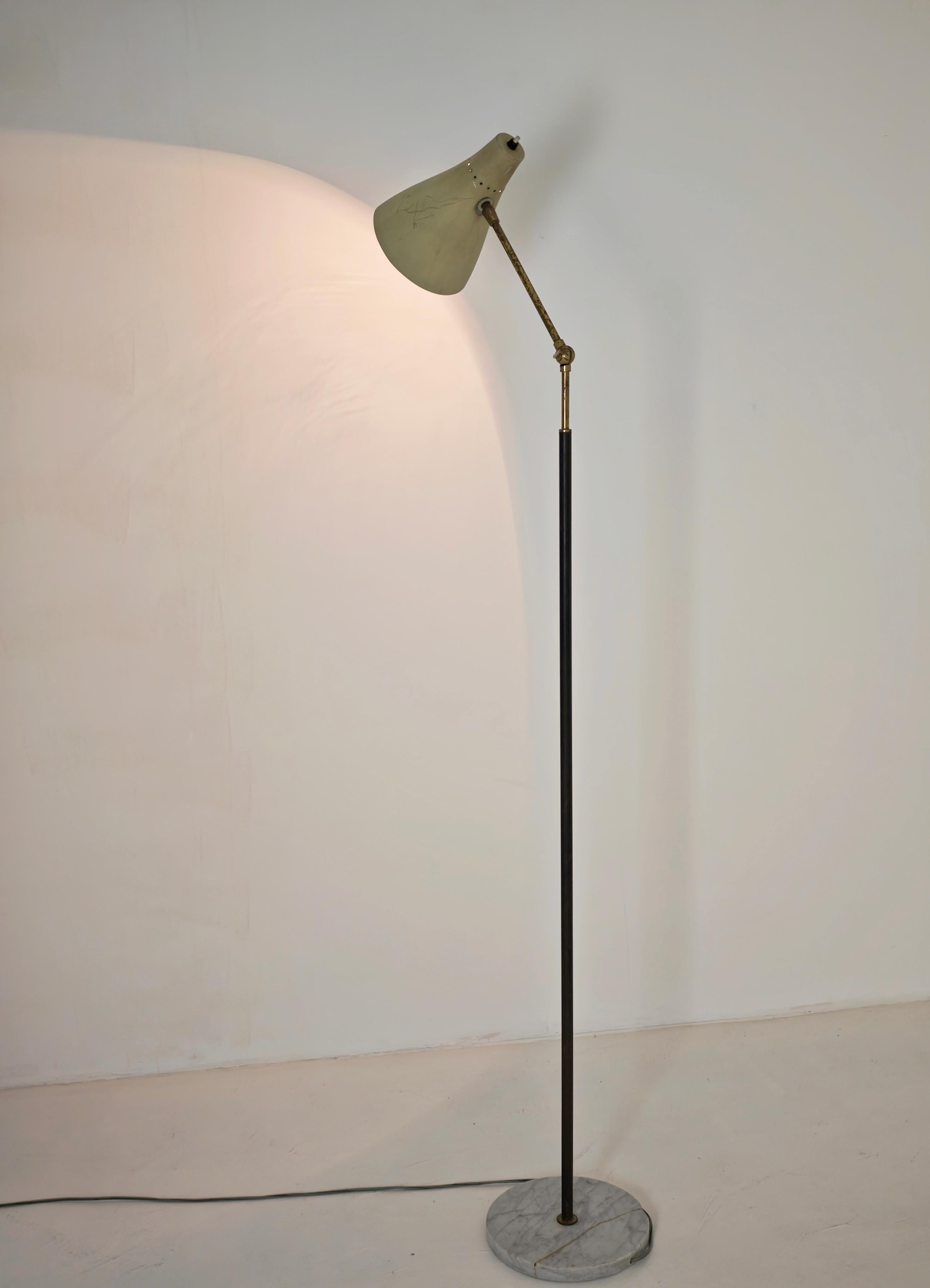 Brass and marble floor lamp, made in Italy, 1950s, Mid-Century Modern ...