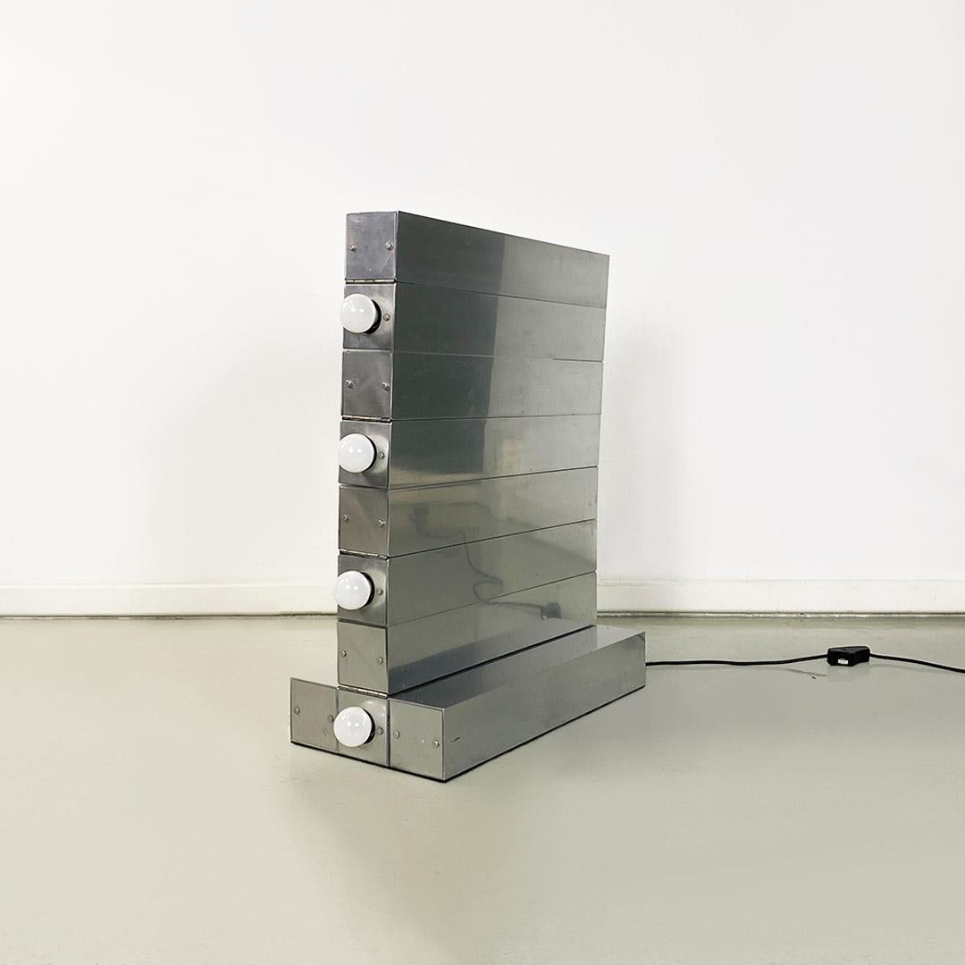 Steel 8-light floor or table lamp by Obor Illuminating, 1970s For Sale ...