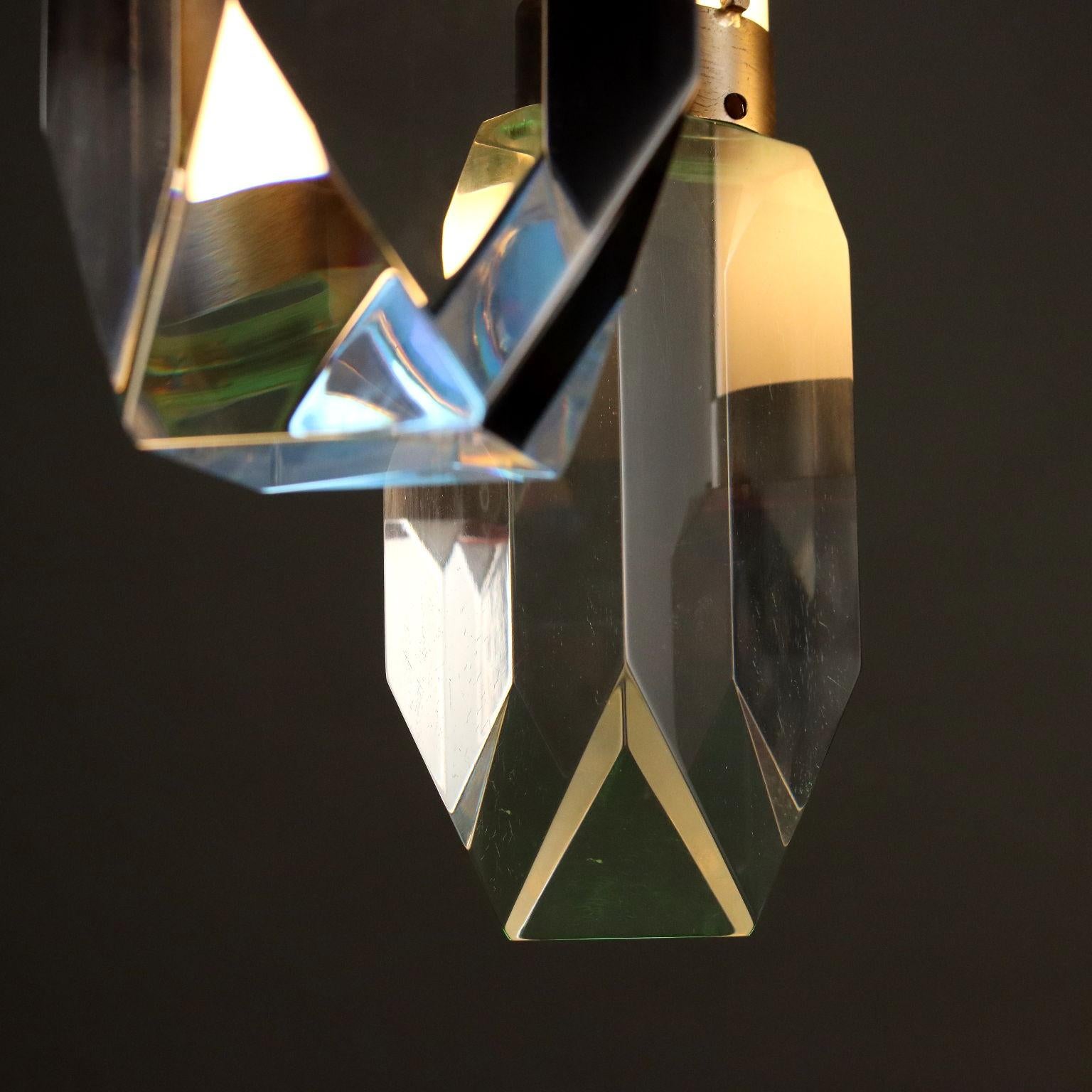 Chandelier with five pendants 1970s For Sale at 1stDibs