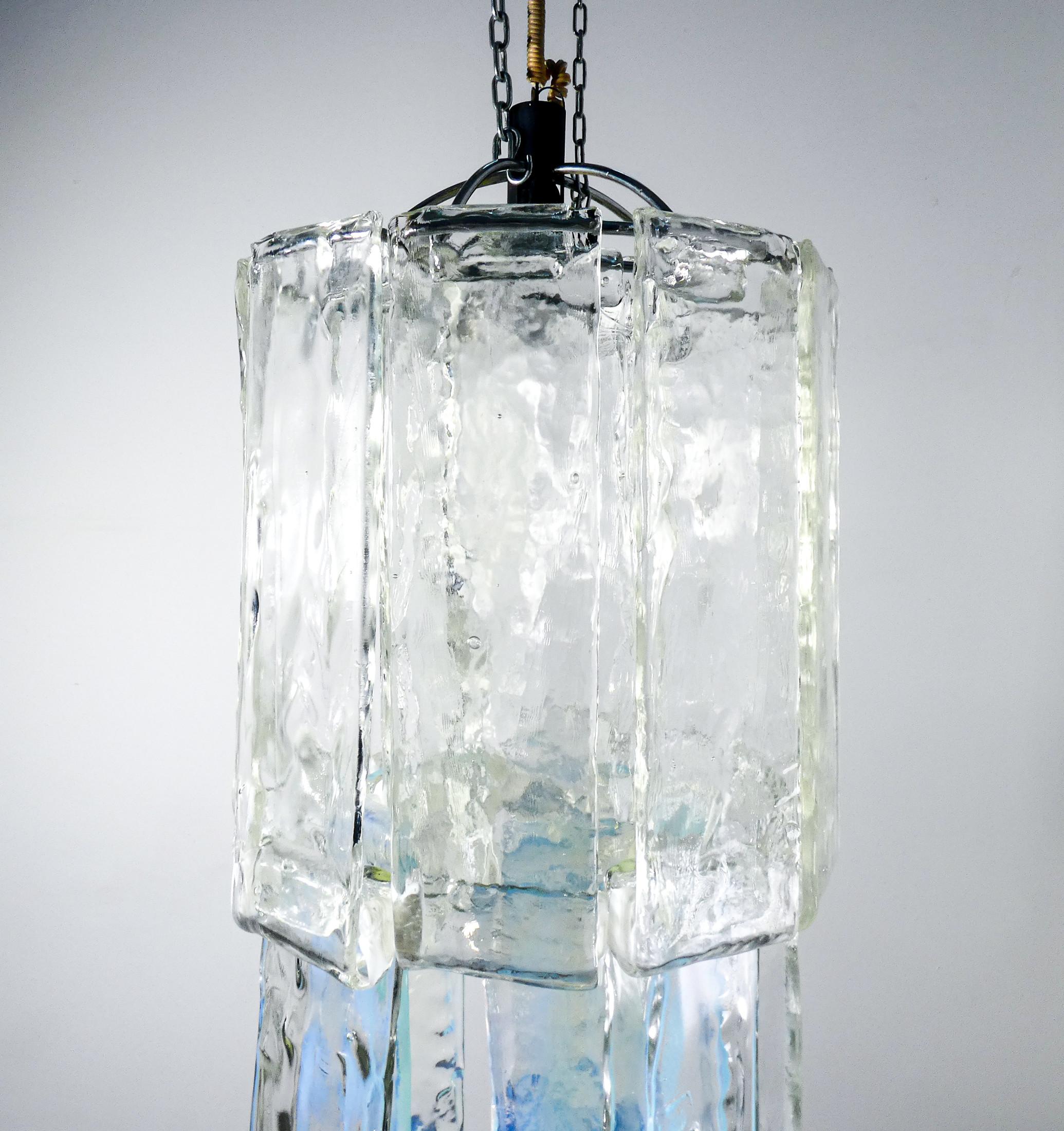 F.lli TOSO design chandelier, blown glass diffusers. Murano. Italy ...