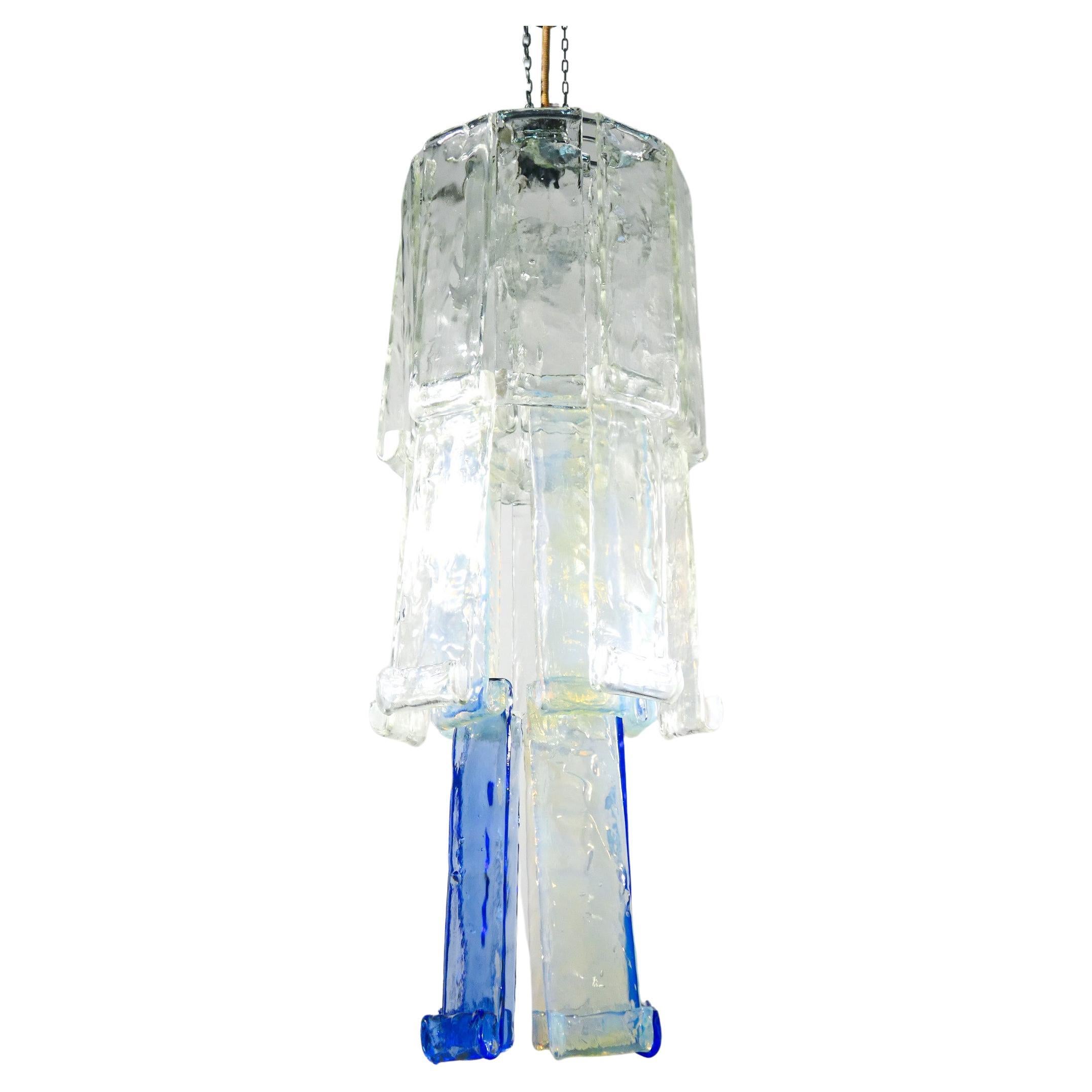 F.lli TOSO design chandelier, blown glass diffusers. Murano. Italy ...