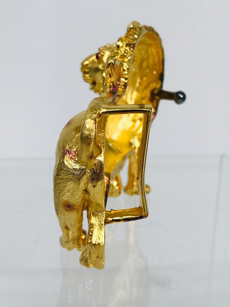 Lana Marks Gold Plated Sterling Silver Vermeil Zodiac Collection Leo ...