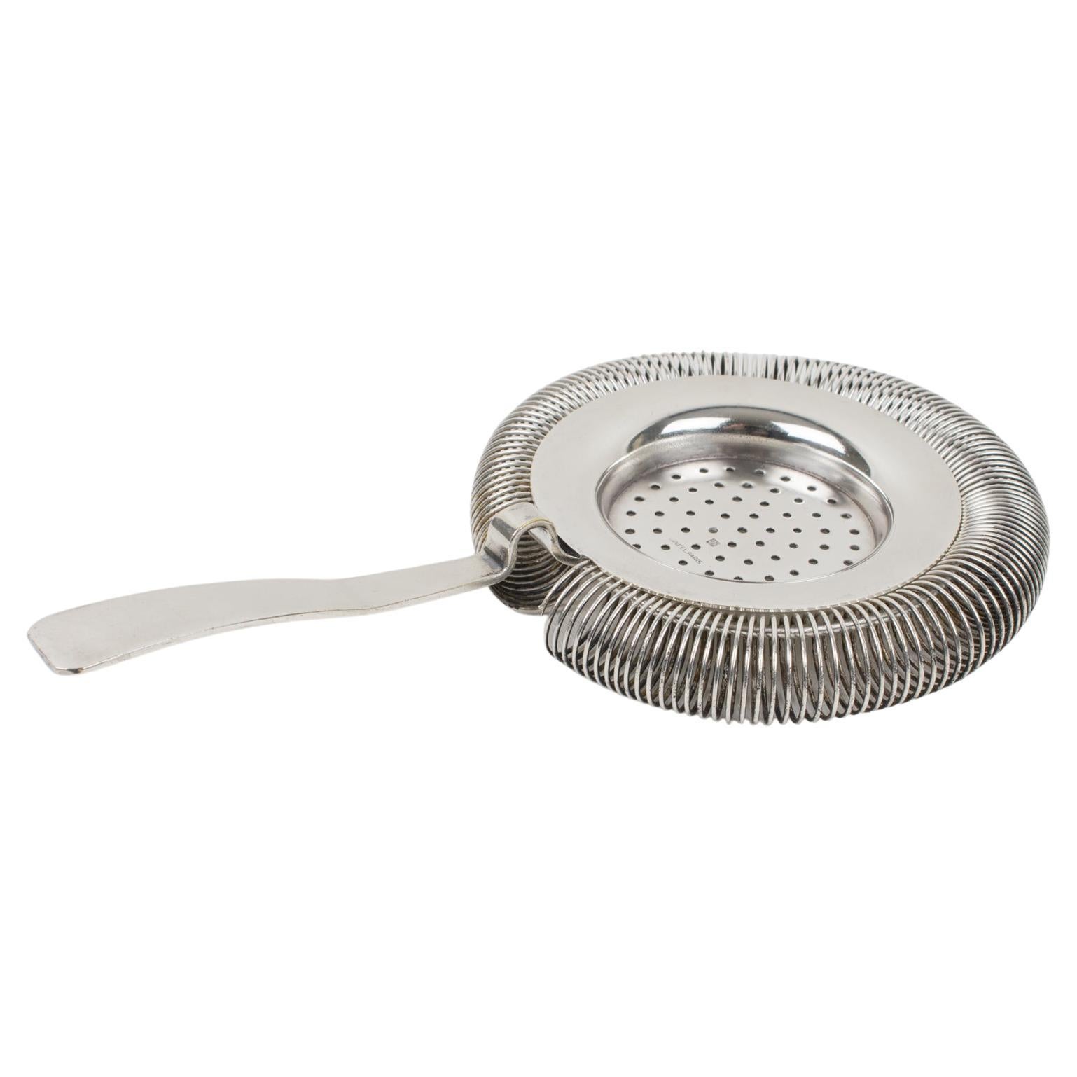 French Silver Plate Cocktail Strainer for Boston Shaker at 1stDibs