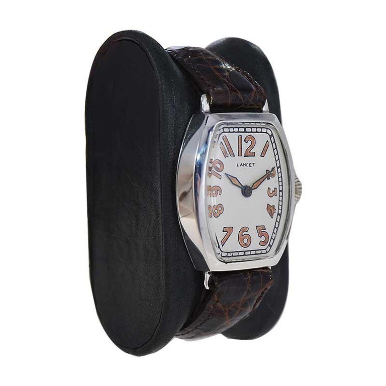 Lancet Sterling Silver Early Military Style with Kiln Fired Enamel ...