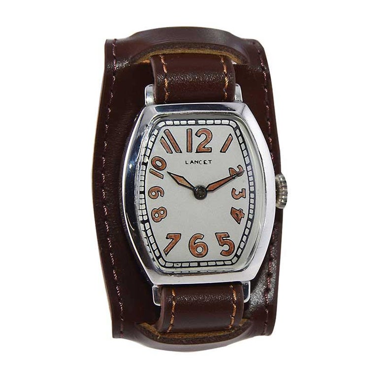 Lancet Sterling Silver Early Military Style with Kiln Fired Enamel ...
