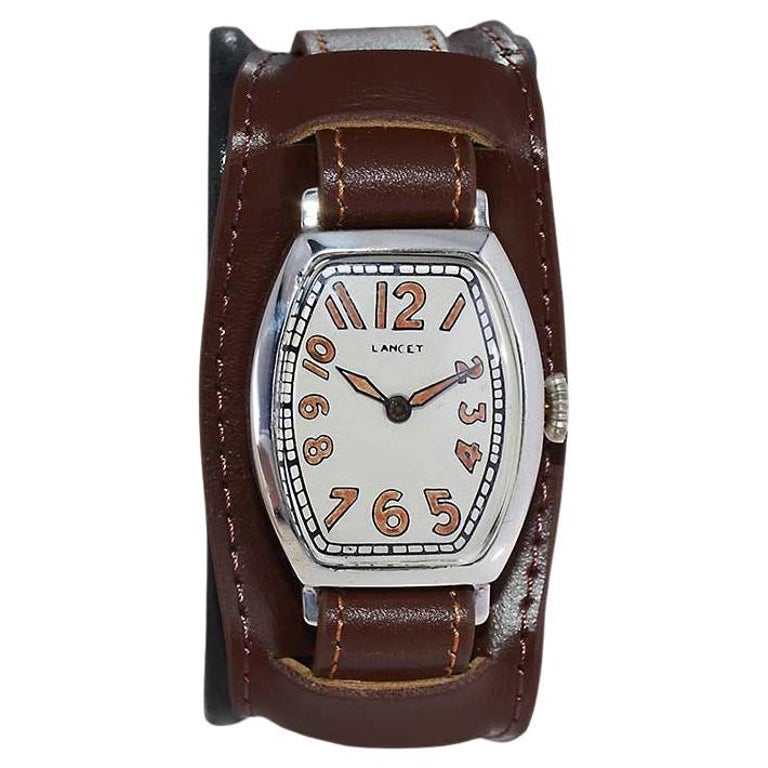 Lancet Sterling Silver Early Military Style with Kiln Fired Enamel ...