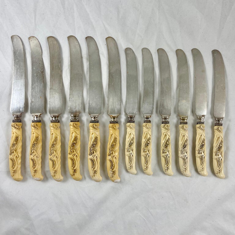 Landers, Frary and Clark Celluloid Ivory Handled Tableware Cutlery – 30 ...