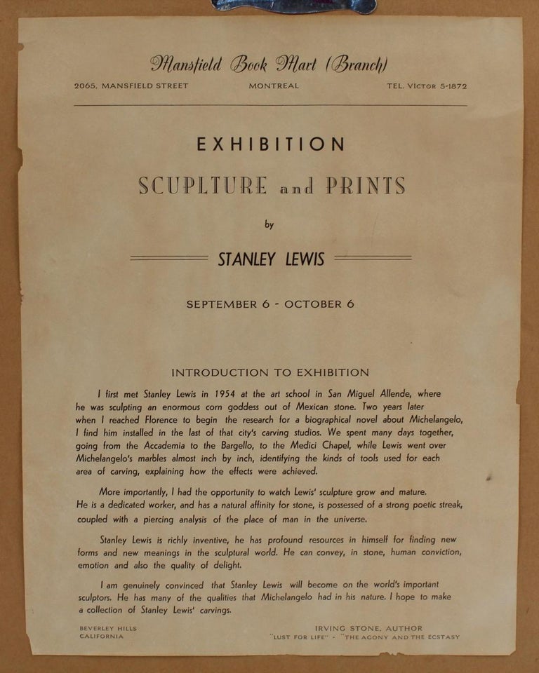 Landscape, a Mid-Century Modern Lithographic Print on Paper by Stanley ...