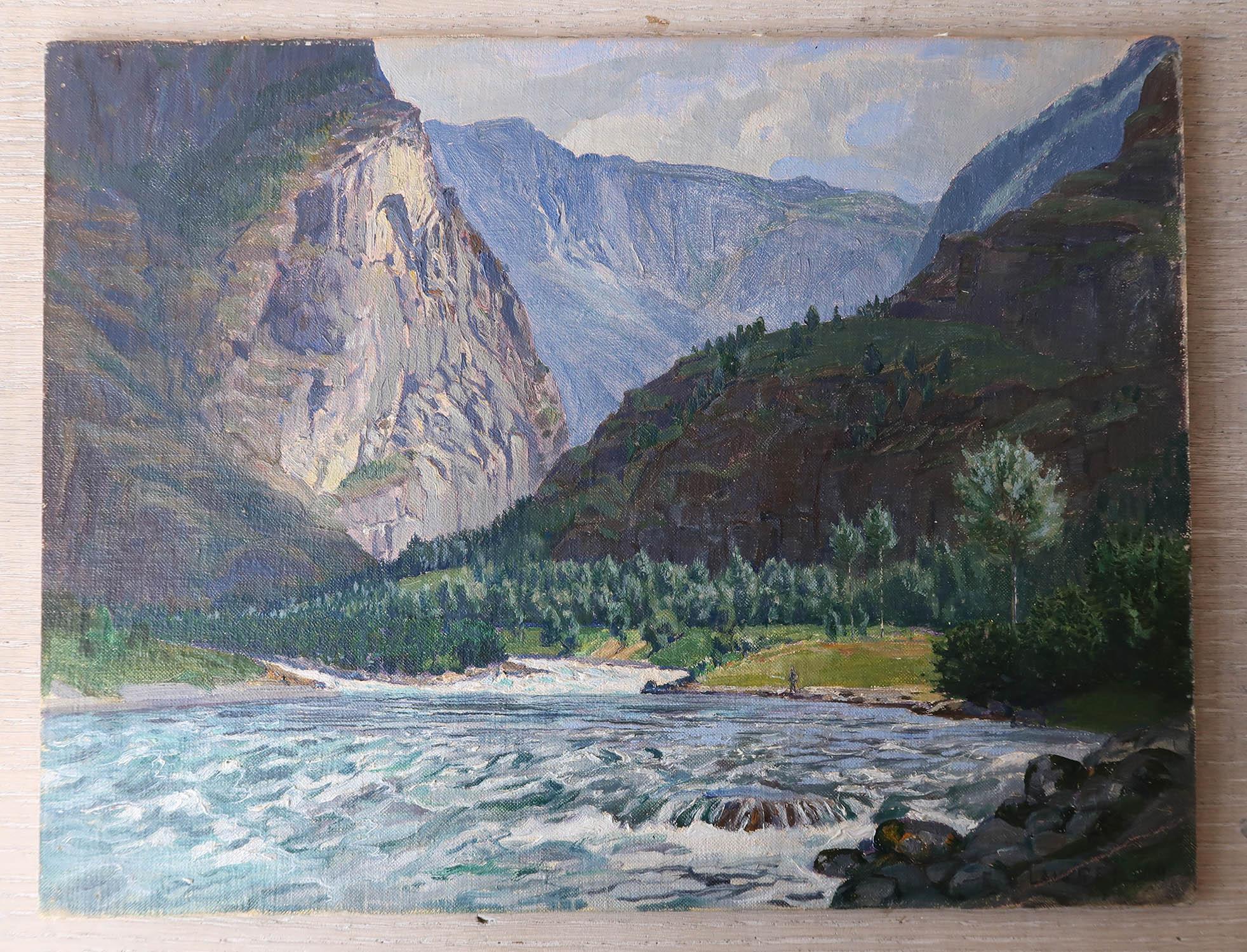 Landscape, Norway, Edward Louis Lawrenson, C.1920 For Sale at 1stDibs