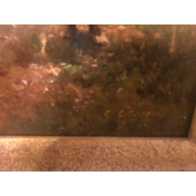 Landscape Oil on Board Painting Signed C C Cooper For Sale at 1stDibs