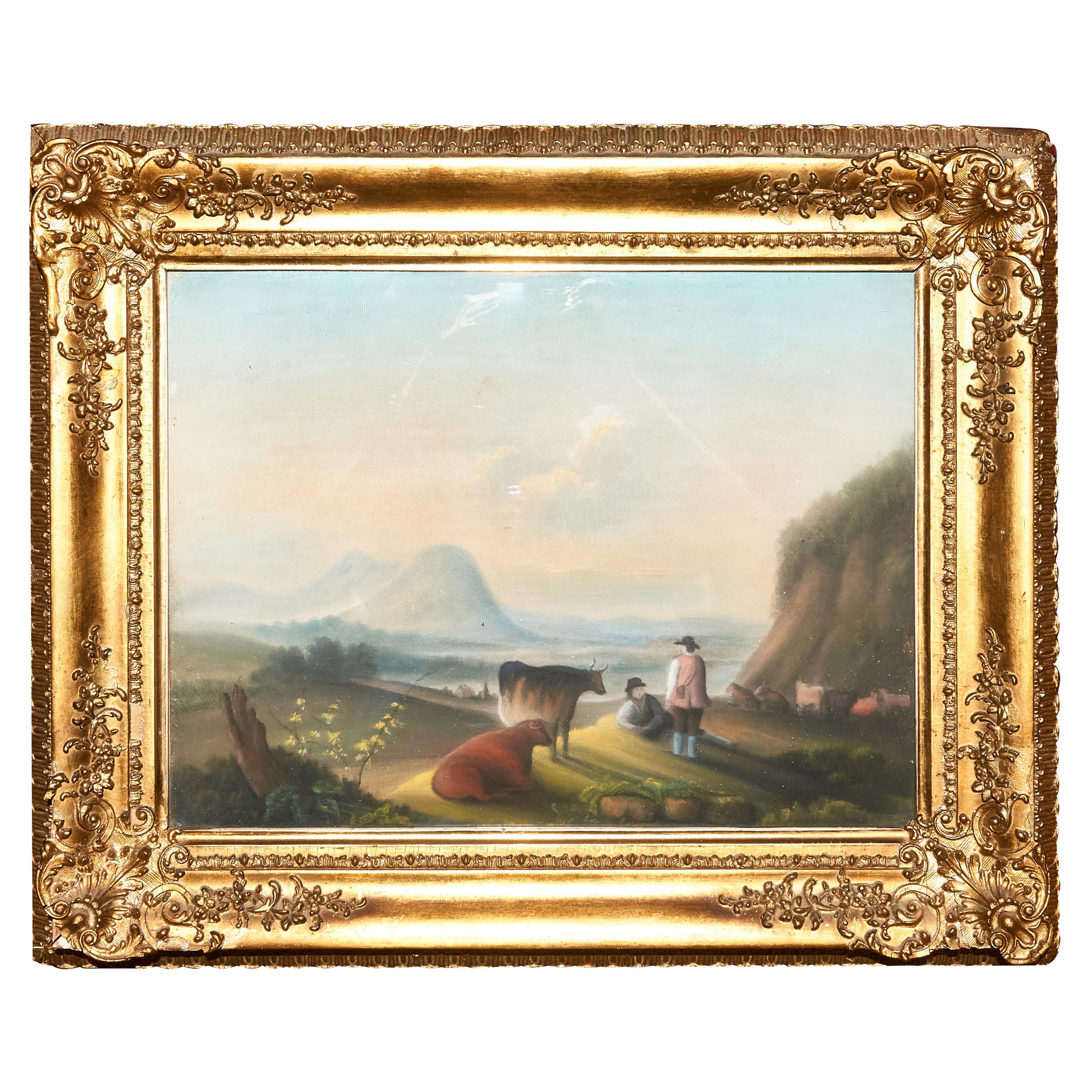 Landscape Painting Attributed to George Barrett, Senior, circa 1780 For ...
