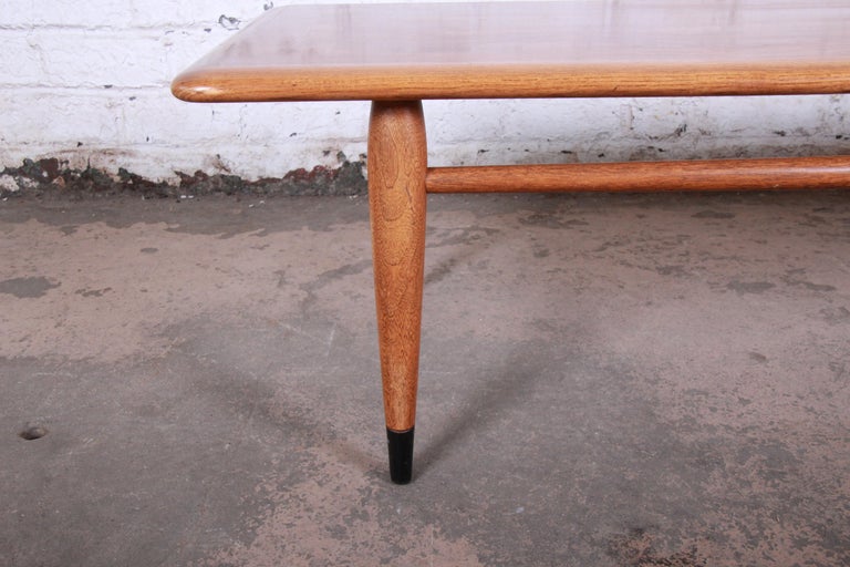 Lane Acclaim Mid-Century Modern Walnut Surfboard Coffee Table, 1960s at ...