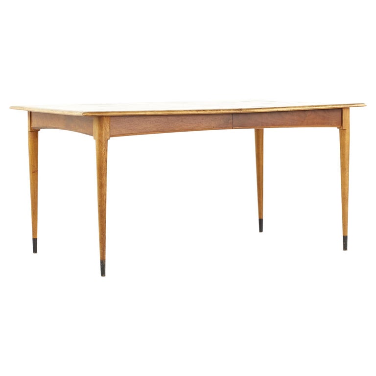 Lane Acclaim Mid Century Walnut Expanding Dining Table with 1 Leaf For ...