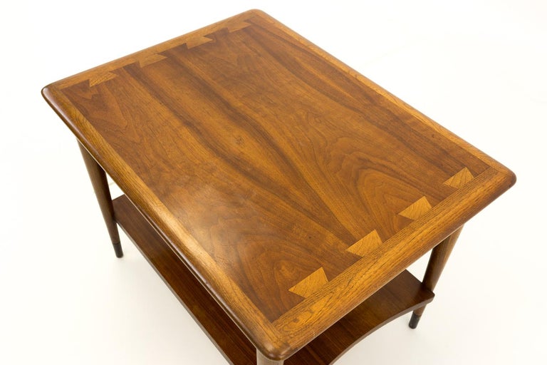 Lane Acclaim Mid Century Walnut Side End Tables, Matching Pair at 1stDibs