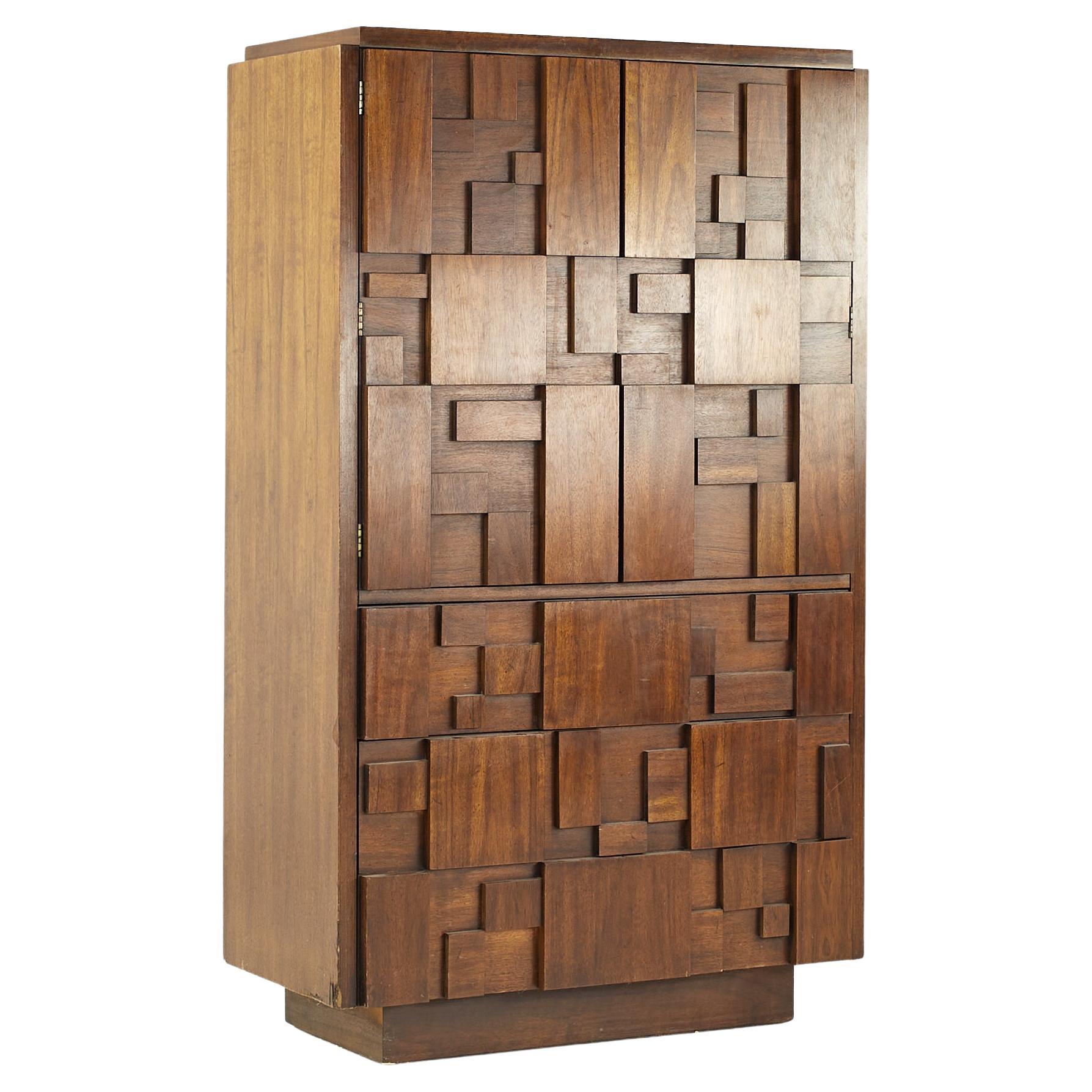 Mid-Century Modern Warren Church Lane Perception Triple Dresser ...