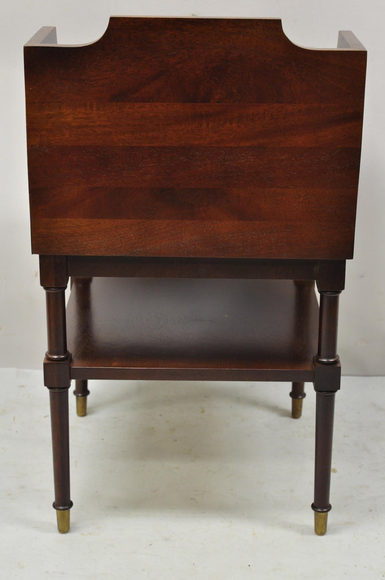 Lane Federal Cherry Wood Nightstand Bedside Table Washstand Backsplash ...