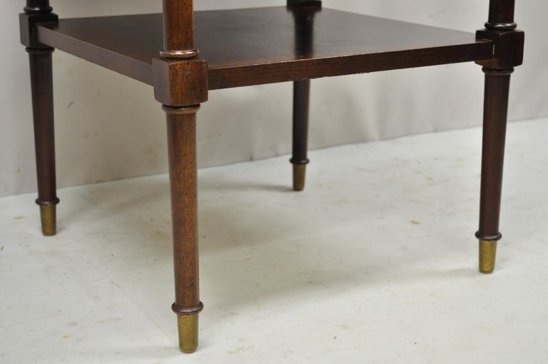 Lane Federal Cherry Wood Nightstand Bedside Table Washstand Backsplash ...