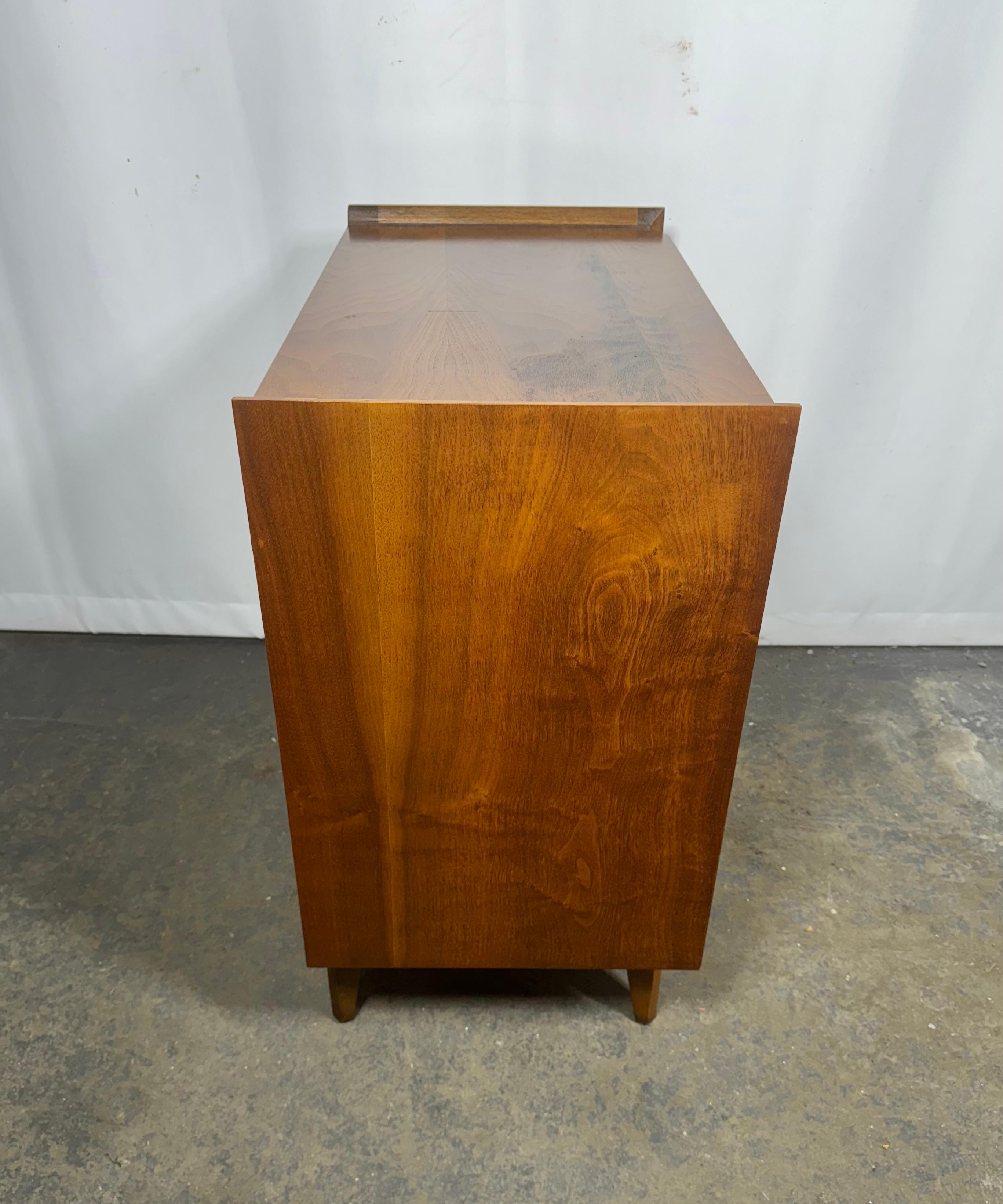 Lane First Edition Mid Century Walnut Record / Album Cabinet For Sale ...