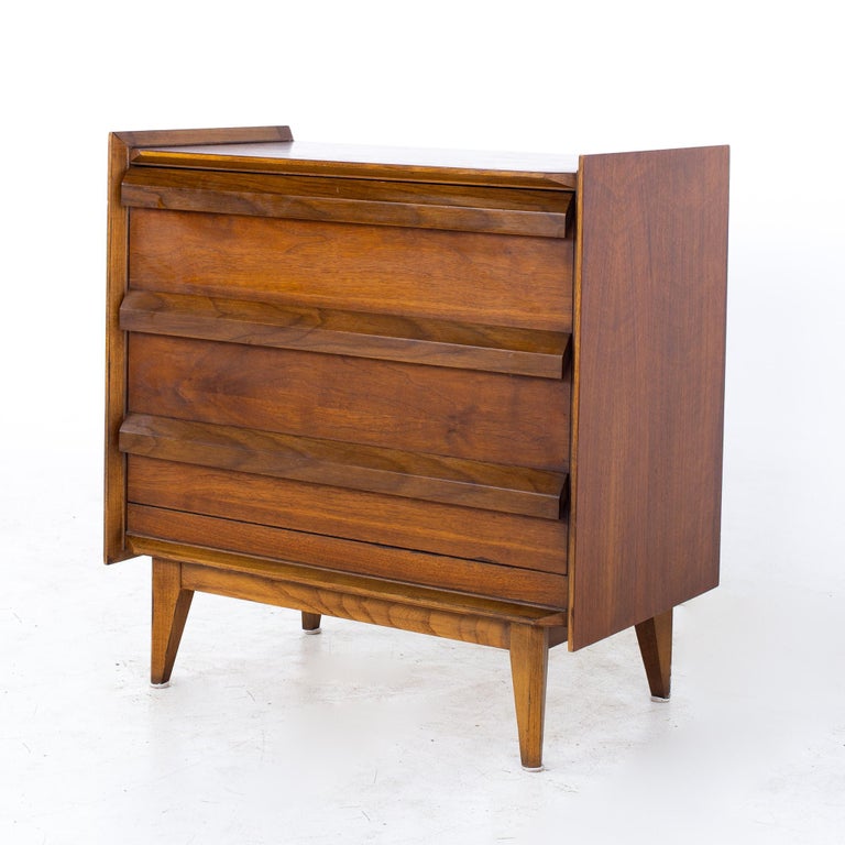 Lane First Edition Mid Century Walnut Record Cabinet at 1stDibs | lane ...
