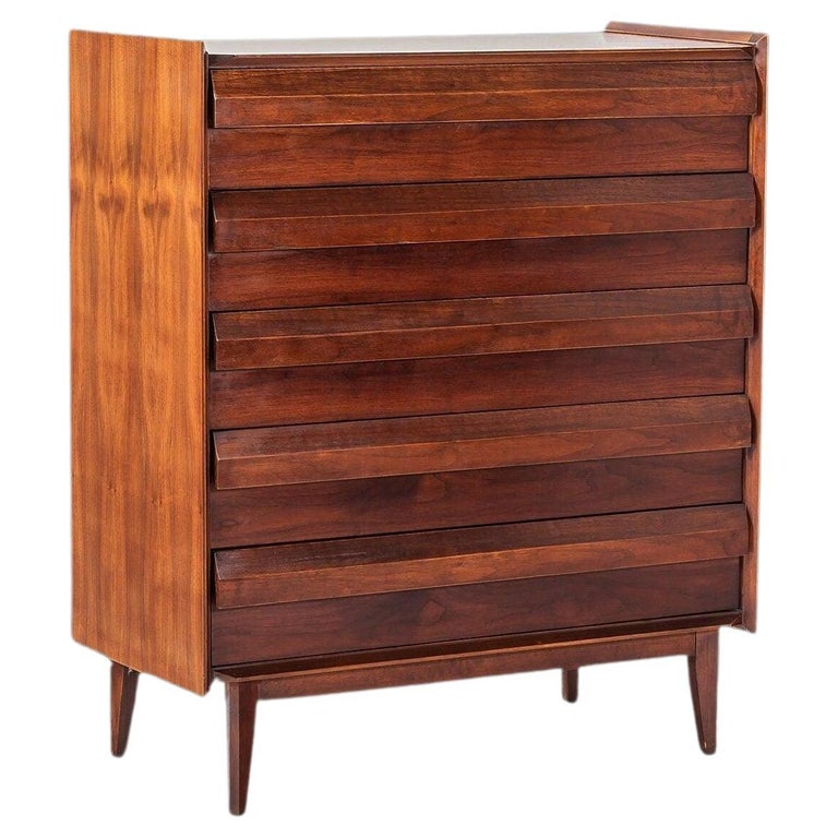 Lane First Edition Tall / Highboy Chest Of Drawers in Walnut, c. 1960s ...