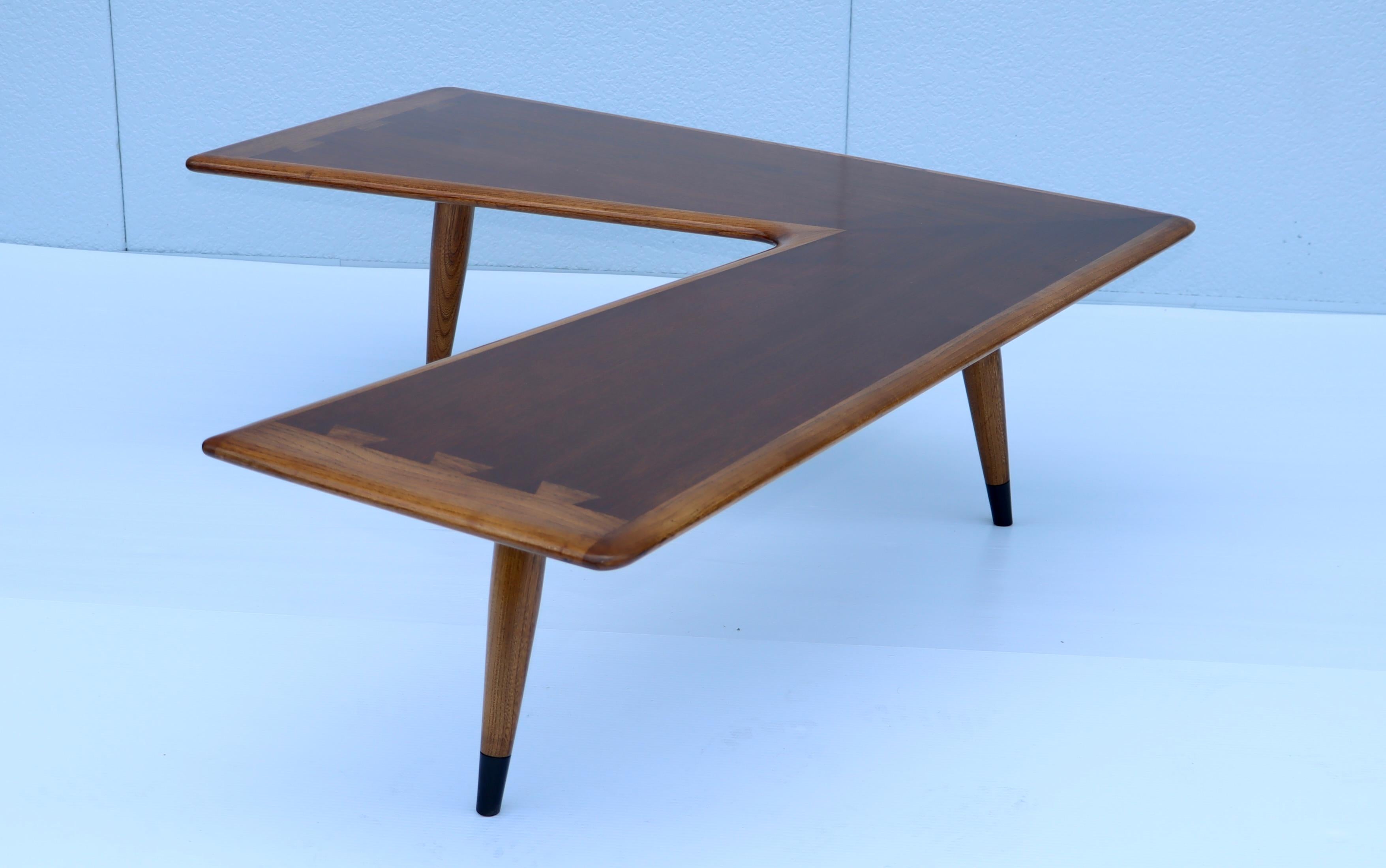 Lane Mid-Century Modern Boomerang Coffee Table Designed by Andre Bus ...