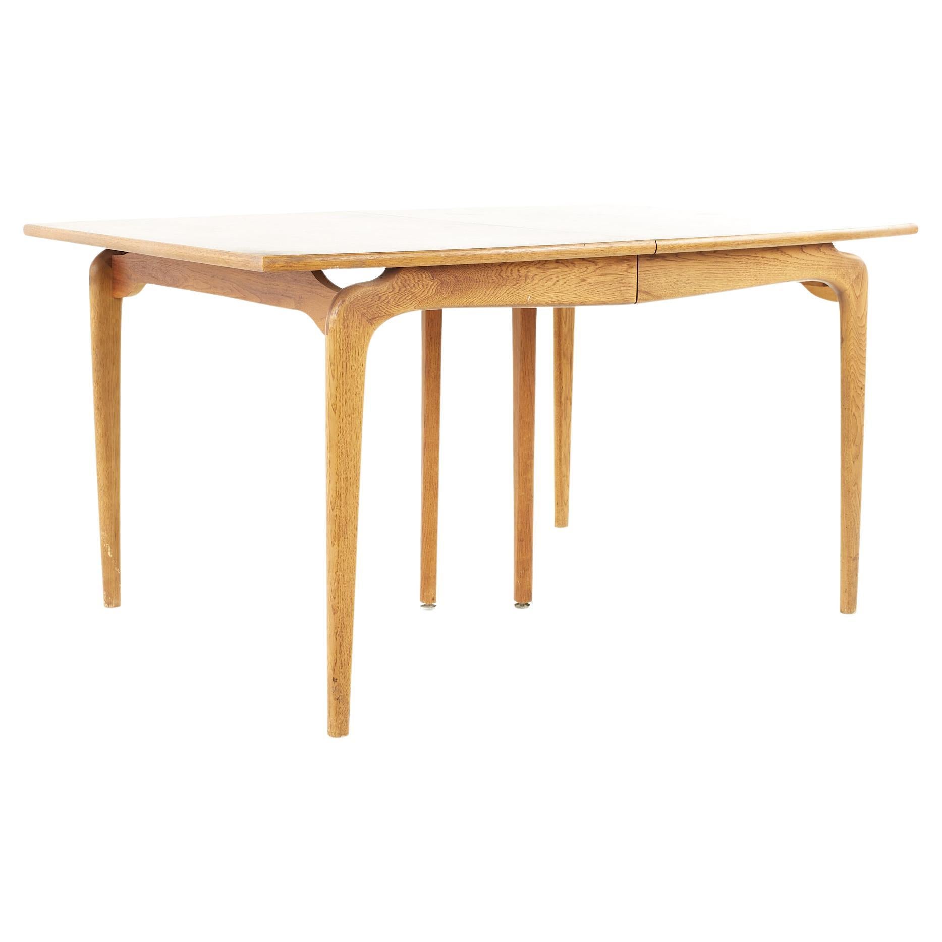 Mid-Century Modern Lane Alta Vista Oak Expanding Dining Table at 1stDibs